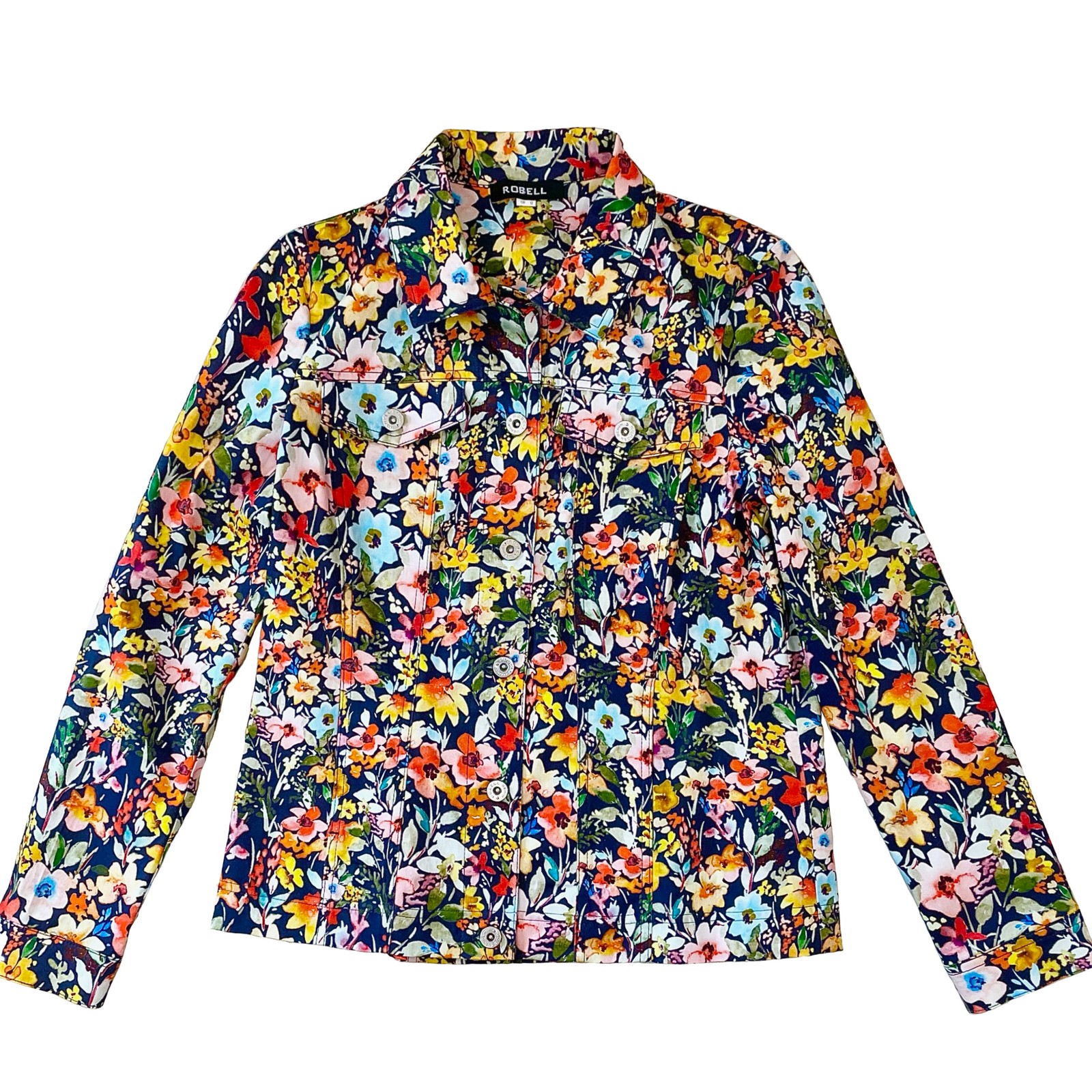 Robell Floral Happy Jacket in Floral