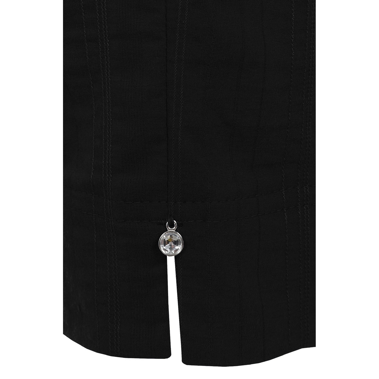 Robell Marie 07 Cotton Rich Seersucker in Black