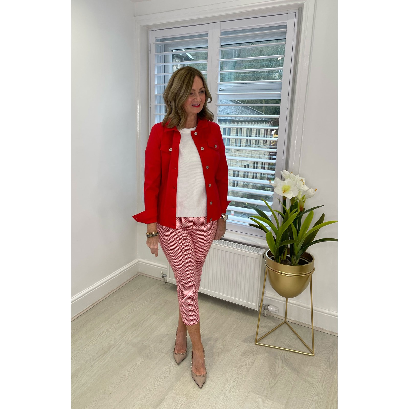 Robell Happy Jacket in Red