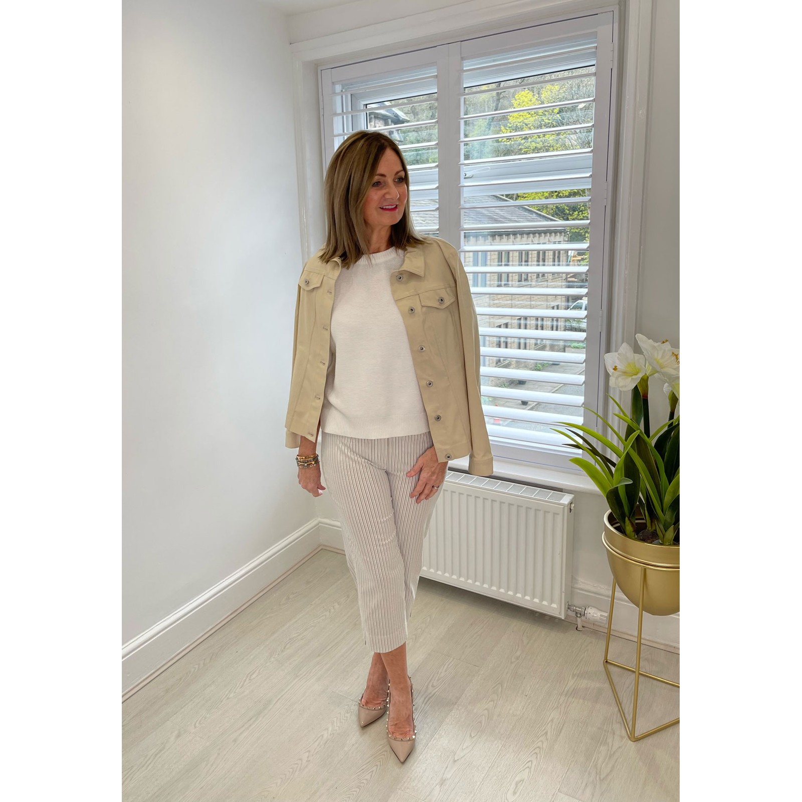 Robell Happy Jacket in Beige