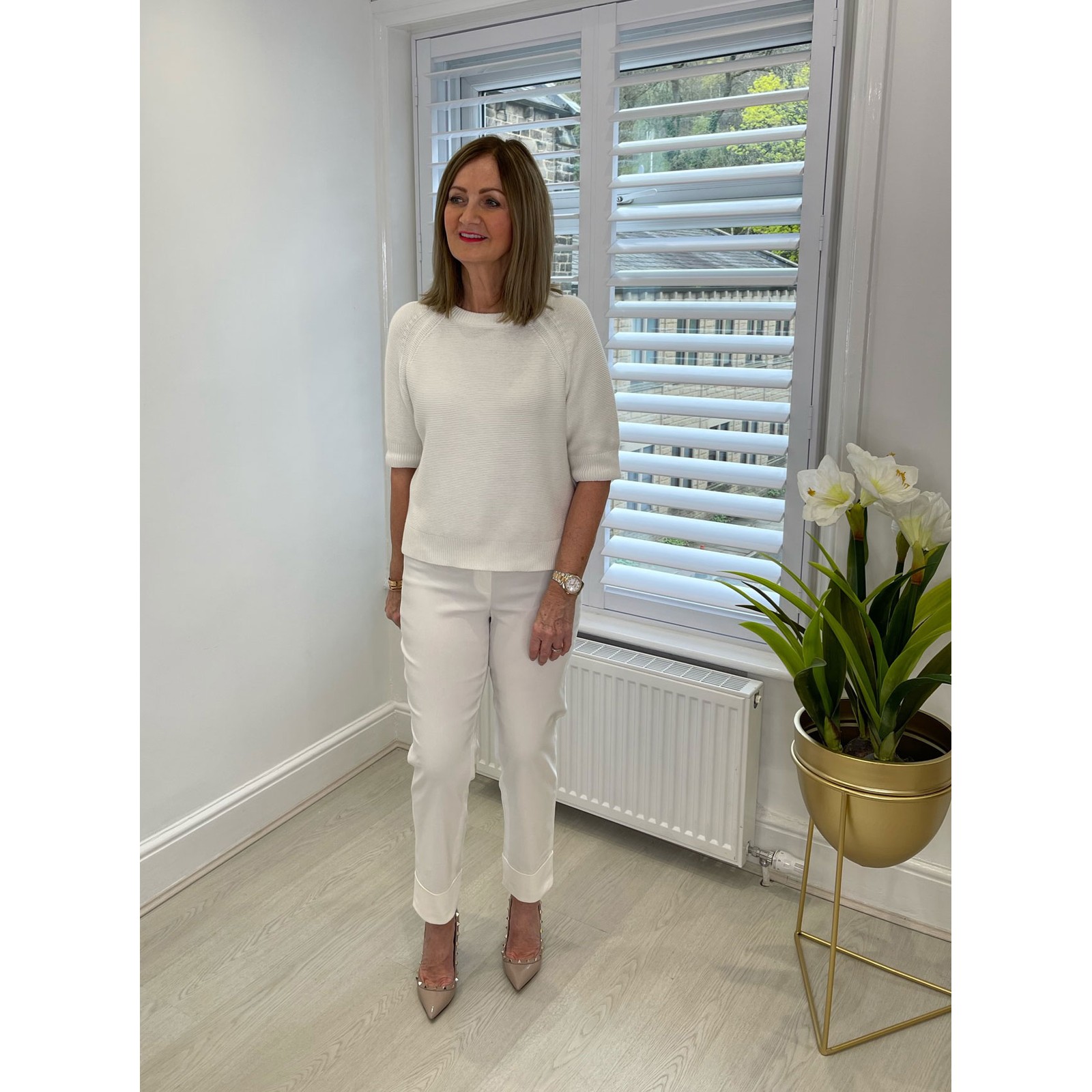 Robell Bella 09 Cuff (7/8) in Cream