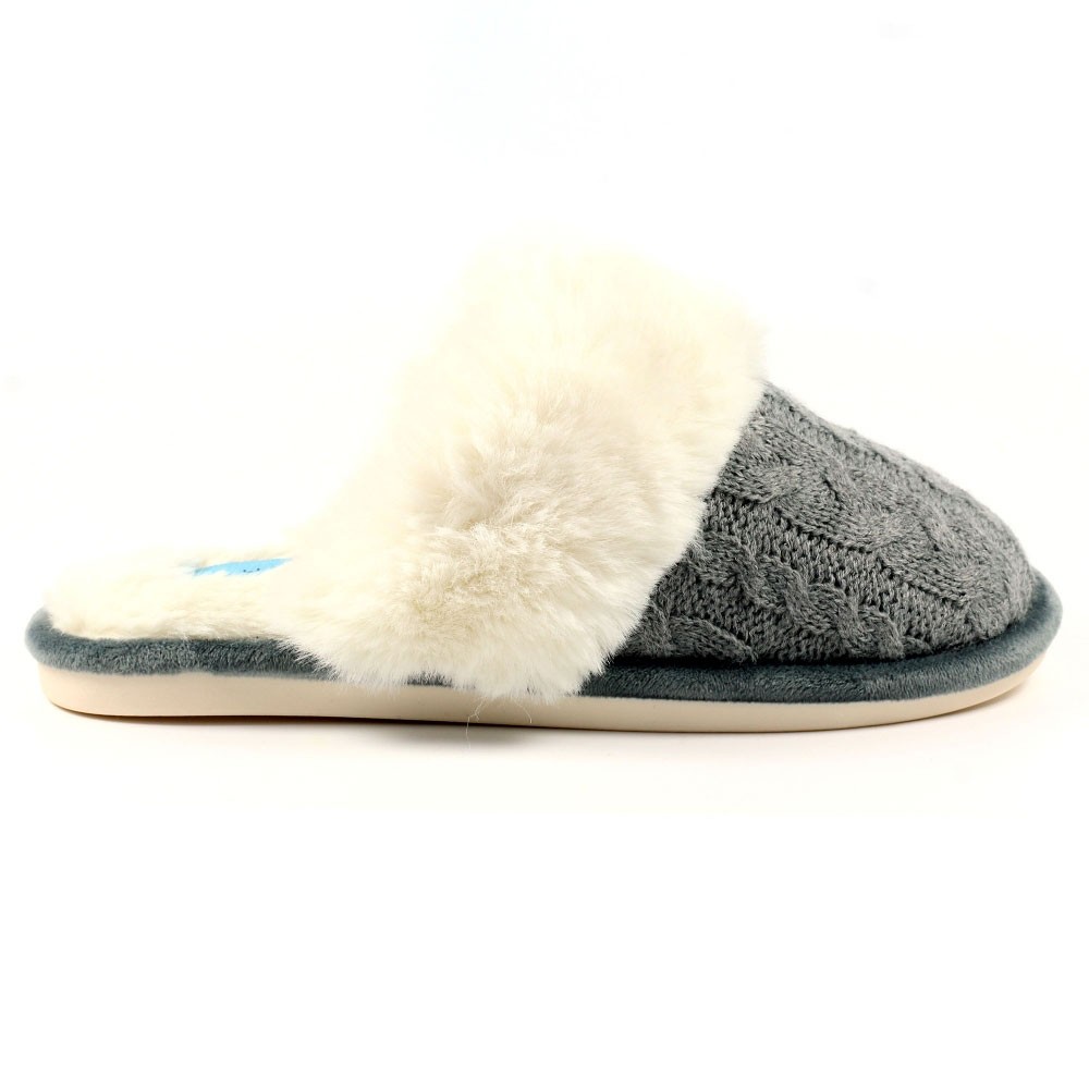 Lunar Shoes Nika Slippers in Grey