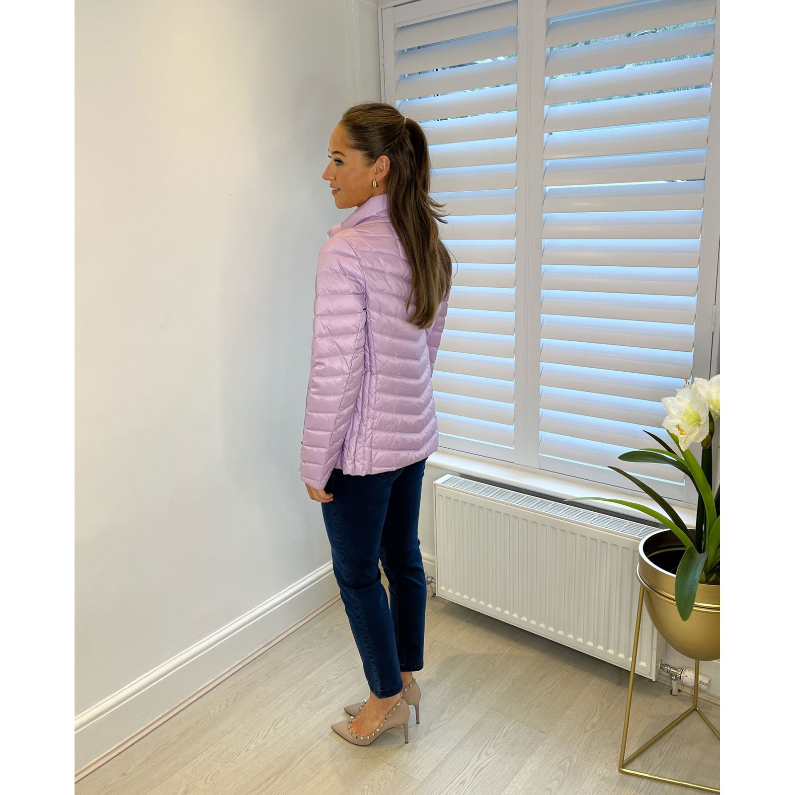 Frandsen Fiona Lightweight Padded Jacket in Lilac