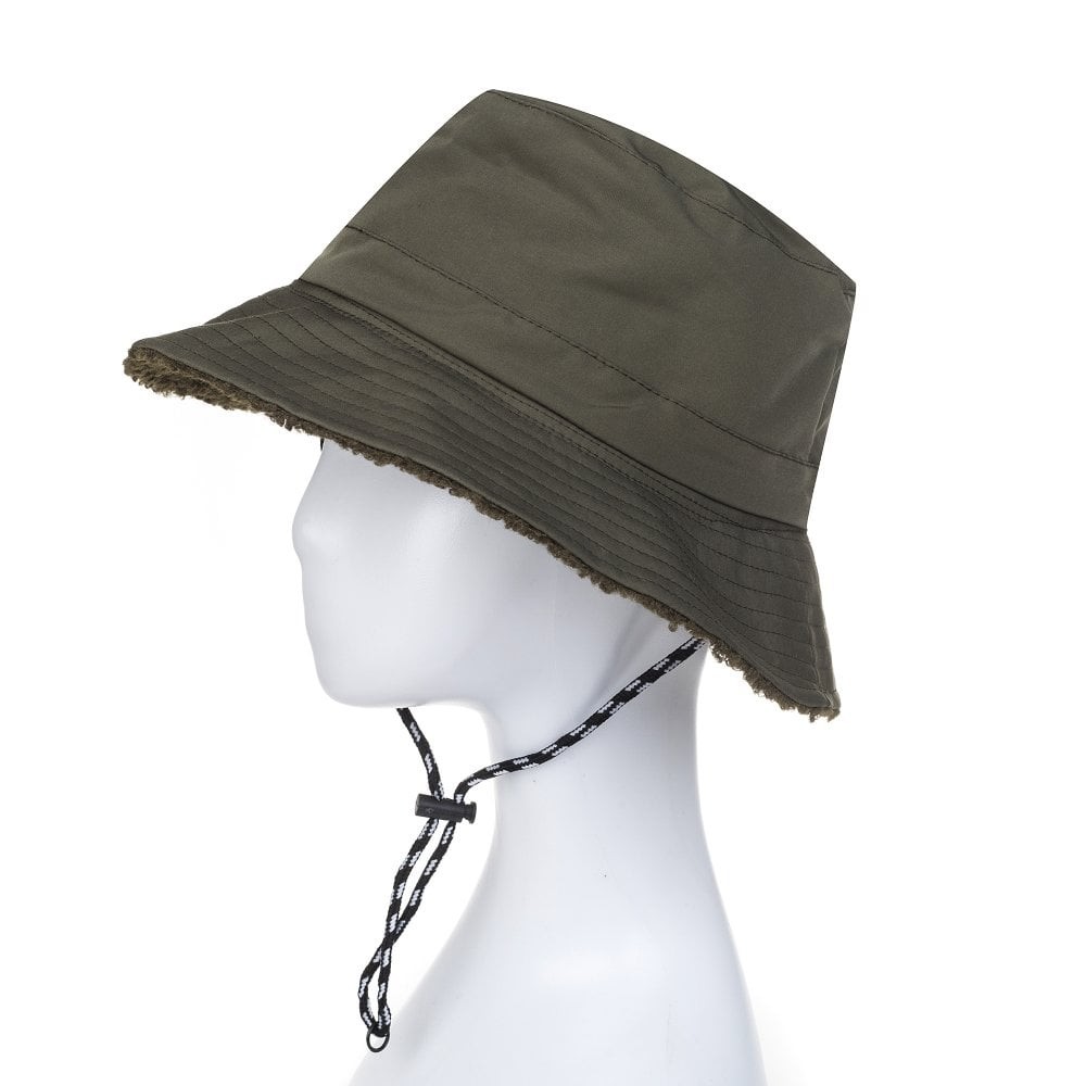 Park Lane Waterproof Fold Away Hat in Olive