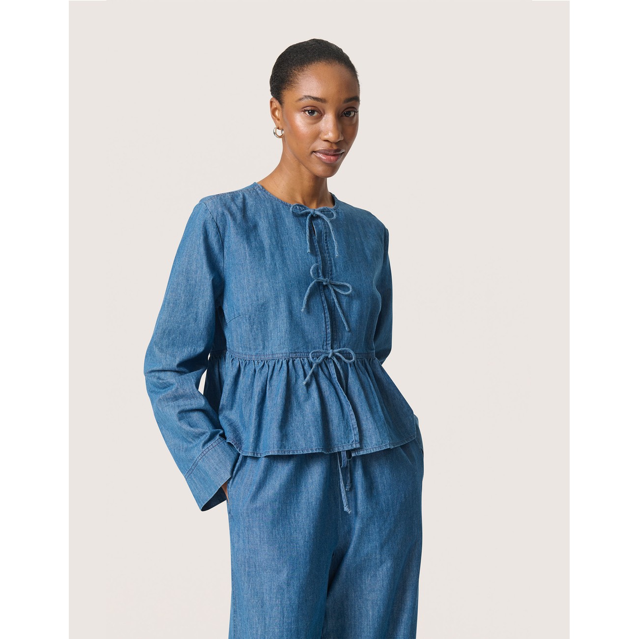 Soaked Chamy Shirt in Medium Blue