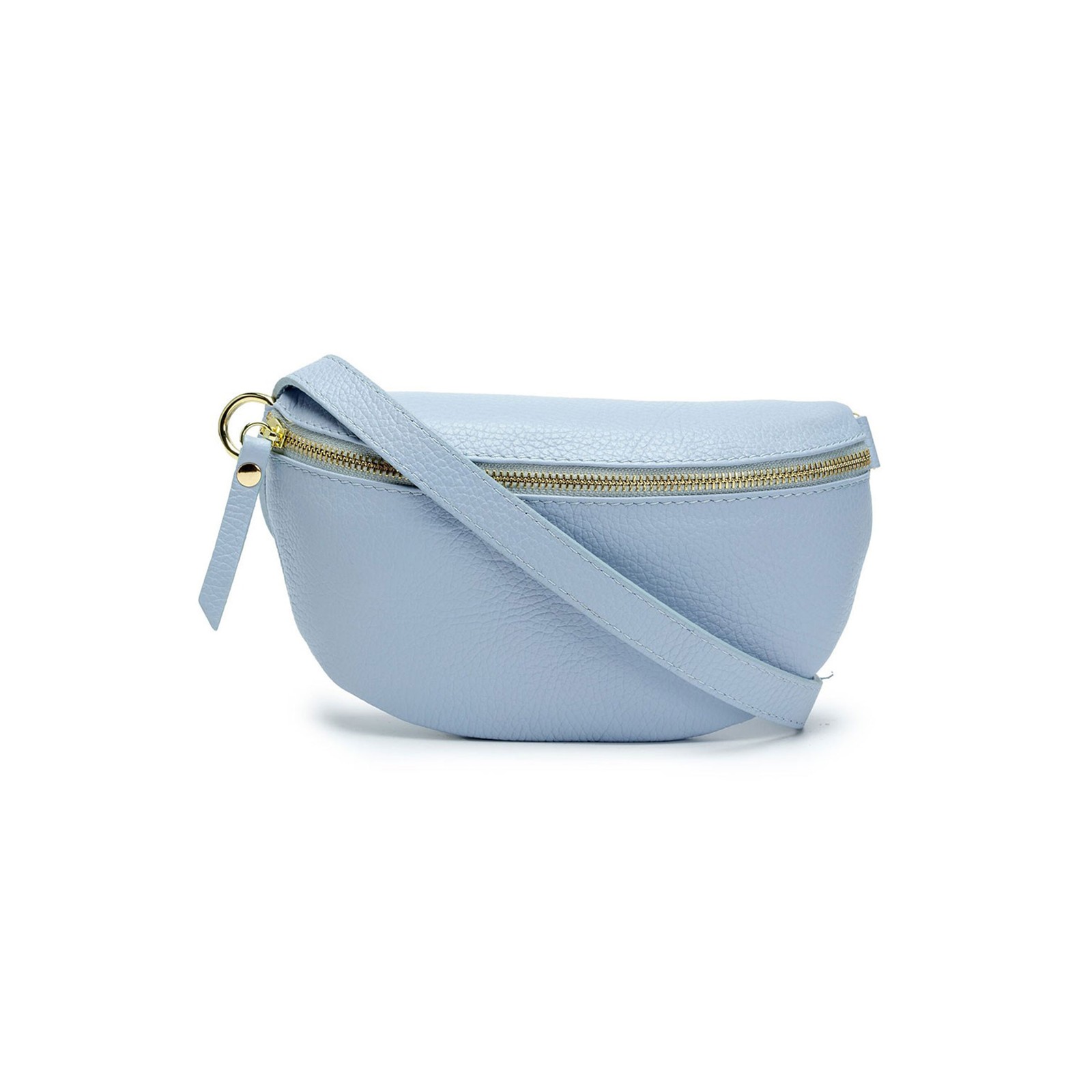 Elie Beaumont Leather Sling Bag in Powder Blue